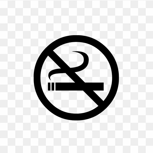 Don't smoke icon free stock png for your project