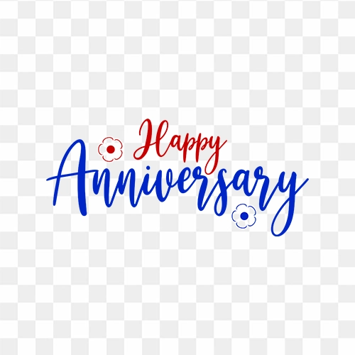 Happy Anniversary free text png