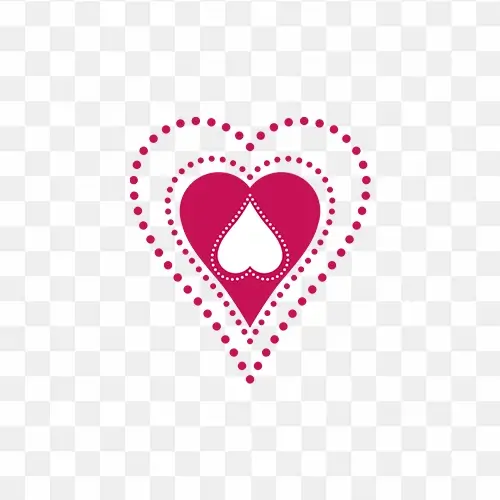 Heart Shape rangoli design free png image